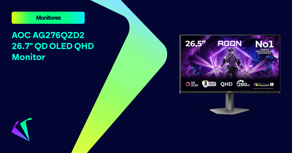 AOC AG276QZD2 26.7" QD OLED QHD Monitor: mejores precios ...